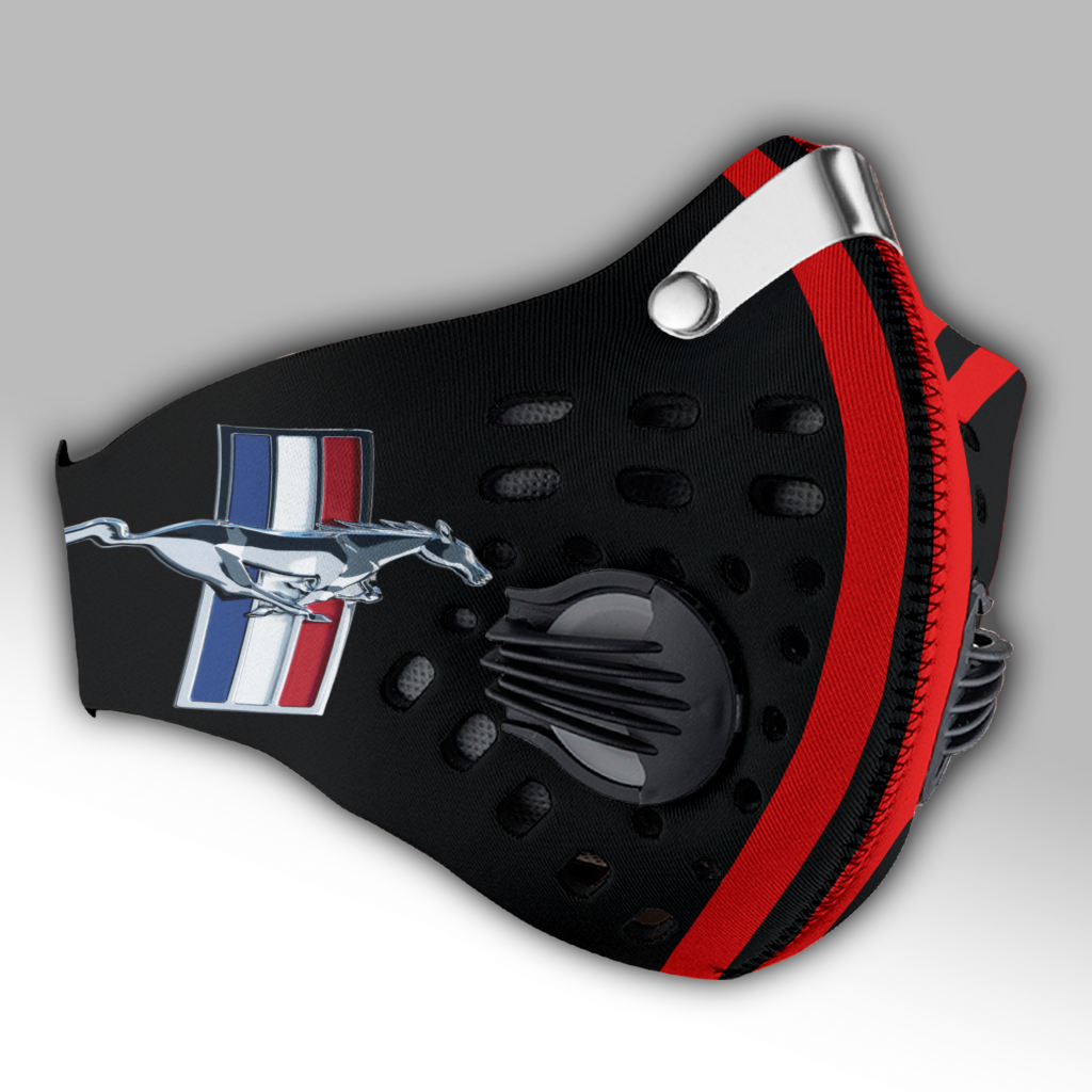 Ford Mustang Carbon PM 2,5 Face Mask - Ellieshirt