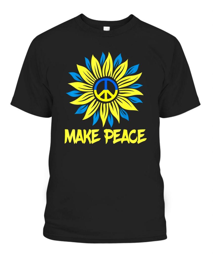 Support Ukraine Stand With Ukraine Ukrainian Flag T-Shirt - Ellieshirt