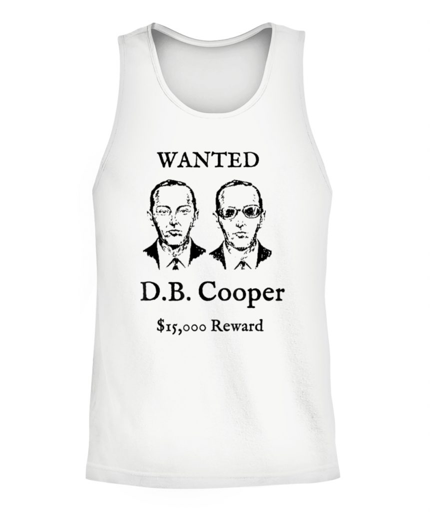 Vintage DB Cooper Wanted Poster Shirt - DB Plane Hijacker - Ellieshirt