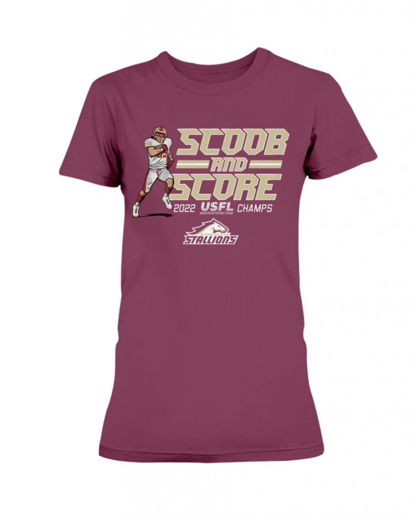 SCOOB AND SCORE SHIRT Scooby Wright, 2022 USFL CHAMPIONS, Birmingham ...
