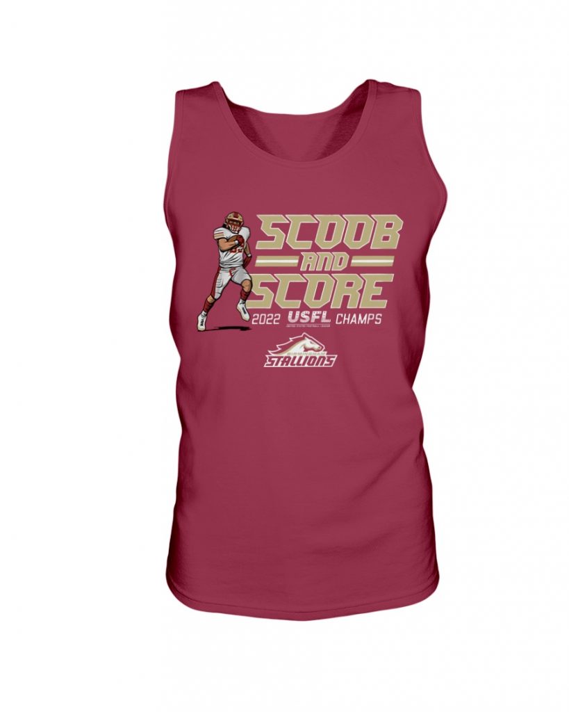 SCOOB AND SCORE SHIRT Scooby Wright, 2022 USFL CHAMPIONS, Birmingham ...
