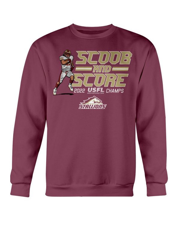 SCOOB AND SCORE SHIRT Scooby Wright, 2022 USFL CHAMPIONS, Birmingham ...