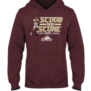 SCOOB AND SCORE SHIRT Scooby Wright, 2022 USFL CHAMPIONS, Birmingham ...