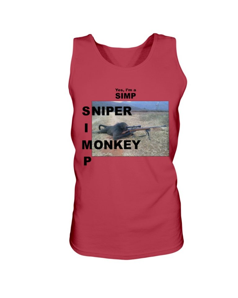 Yes, I'm A SIMP - SNIPER I MONKEY P Shirt Funny Sniper Monkey - Ellieshirt