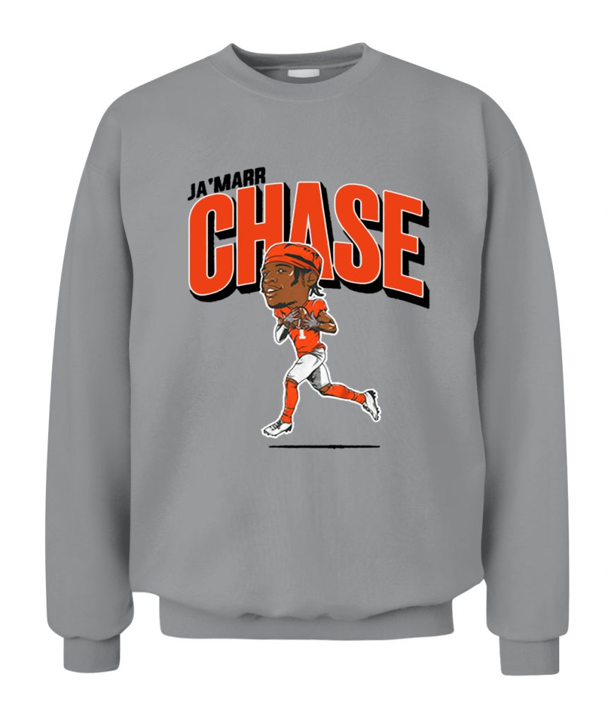 JA'MARR CHASE CARICATURE SHIRT Ja'Marr Chase, Cincinnati Bengals ...