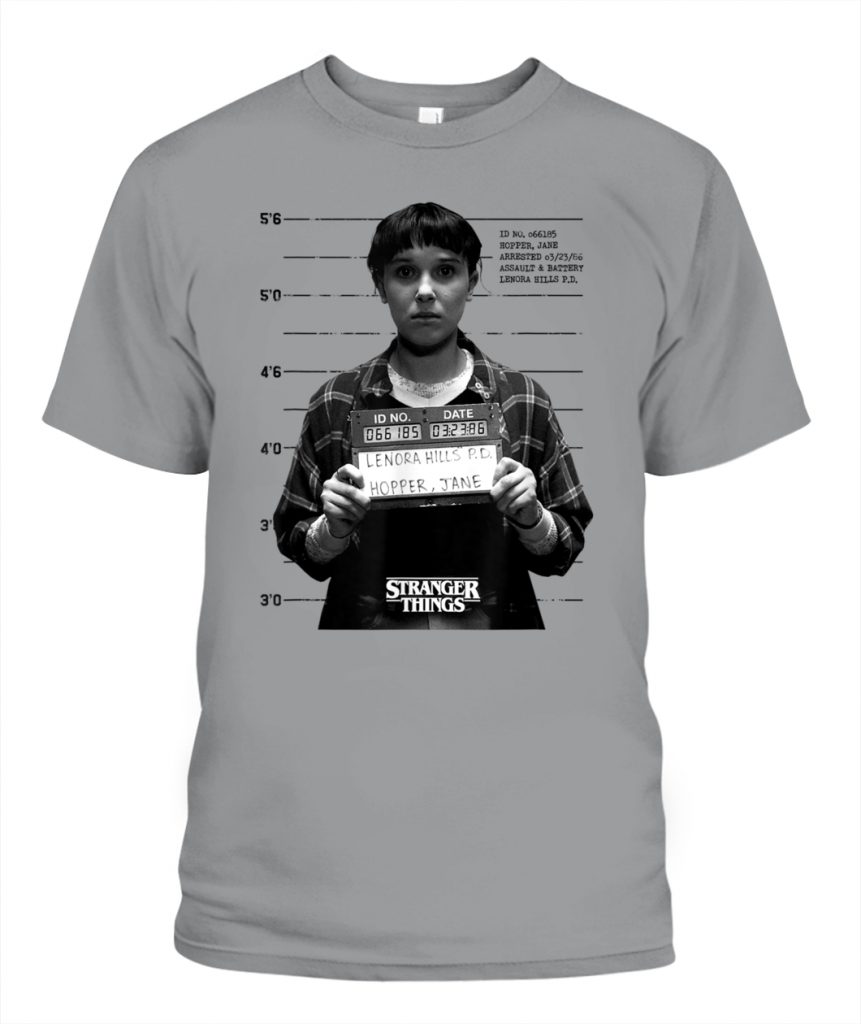 Stranger Things 4 Jane Hopper Mugshot Photo T-Shirt - Ellieshirt
