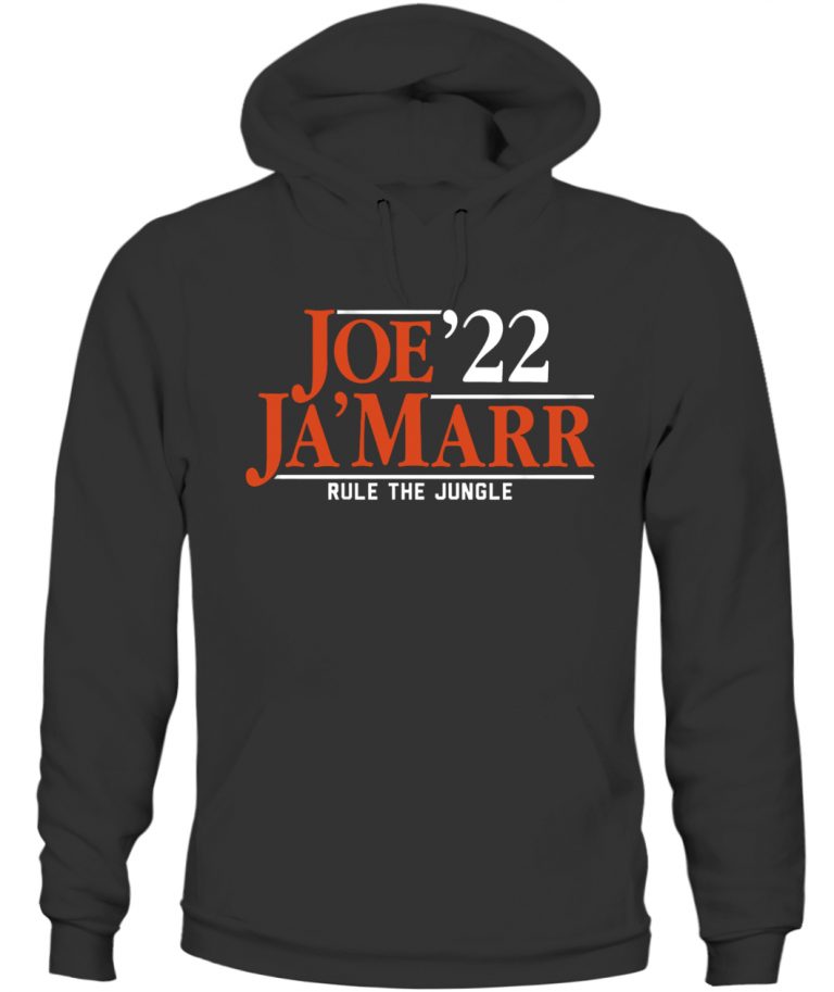 JOE JA'MARR '22 - RULE THE JUNGLE SHIRT Joe Burrow, Ja'Marr Chase ...
