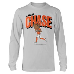 JA'MARR CHASE CARICATURE SHIRT Ja'Marr Chase, Cincinnati Bengals ...