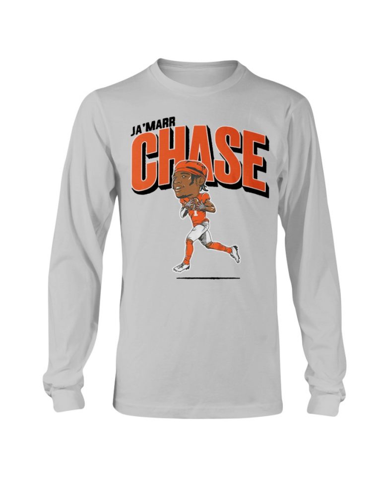 JA'MARR CHASE CARICATURE SHIRT Ja'Marr Chase, Cincinnati Bengals ...