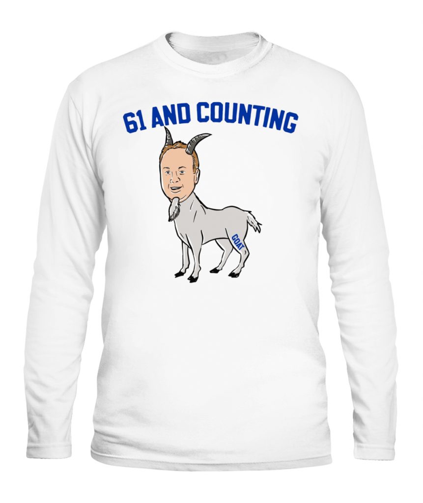 GOAT 61 AND COUNTING SHIRT Mark Stoops, Kentucky Wildcats - Ellieshirt