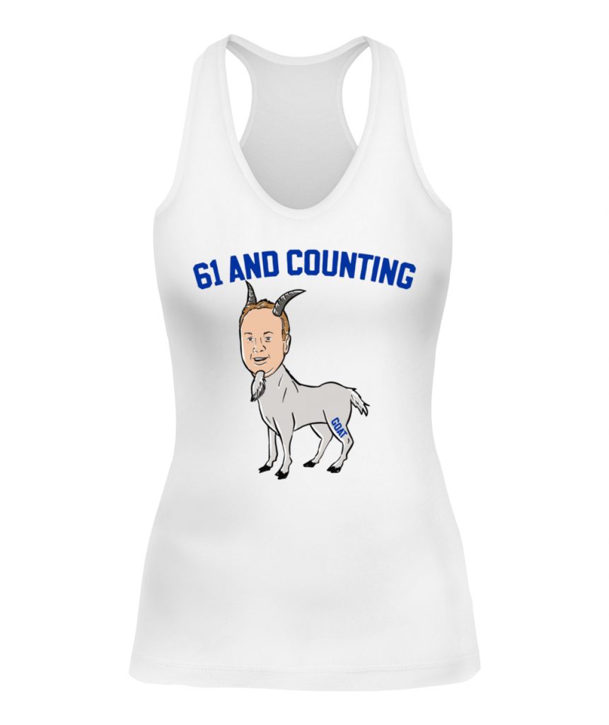 GOAT 61 AND COUNTING SHIRT Mark Stoops, Kentucky Wildcats - Ellieshirt
