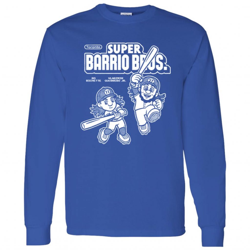 Super Barrio Bros Shirt Bo Bichette, Vladimir Guerrero Jr, Toronto Blue ...